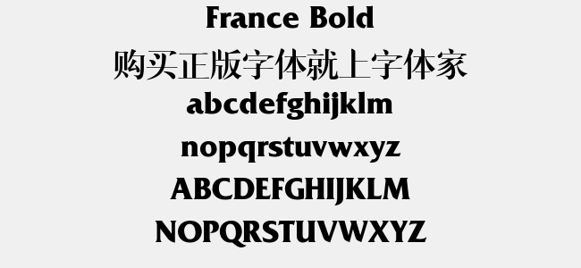 France Bold免费字体下载 - 英文字体免费下载尽在字体家