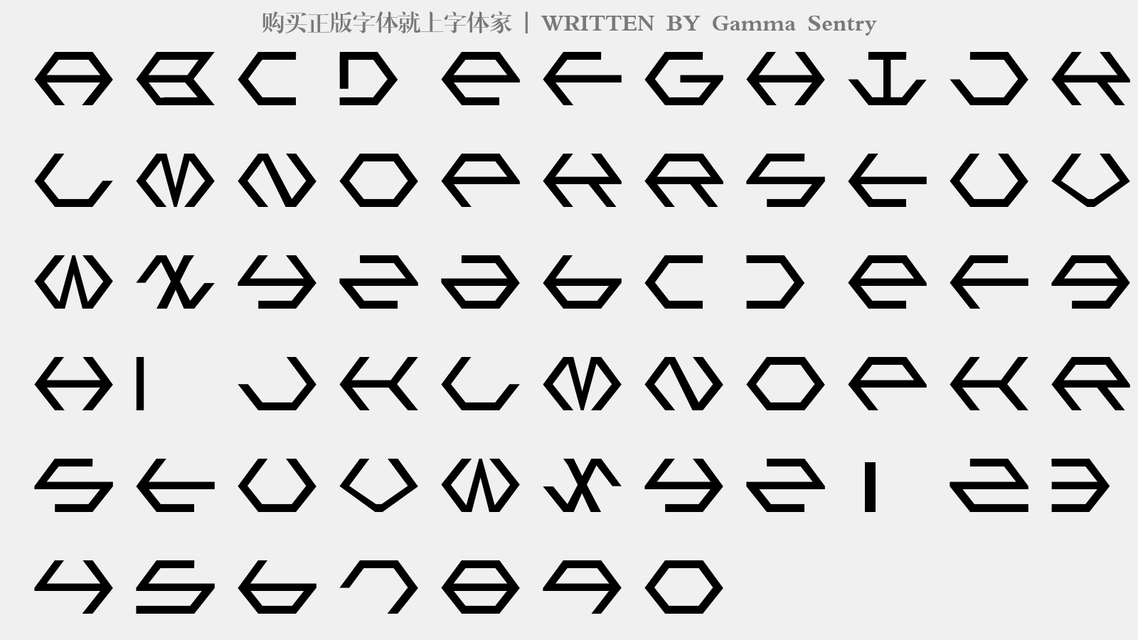 Gamma Sentry免费字体下载 - 英文字体免费下载尽在字体家