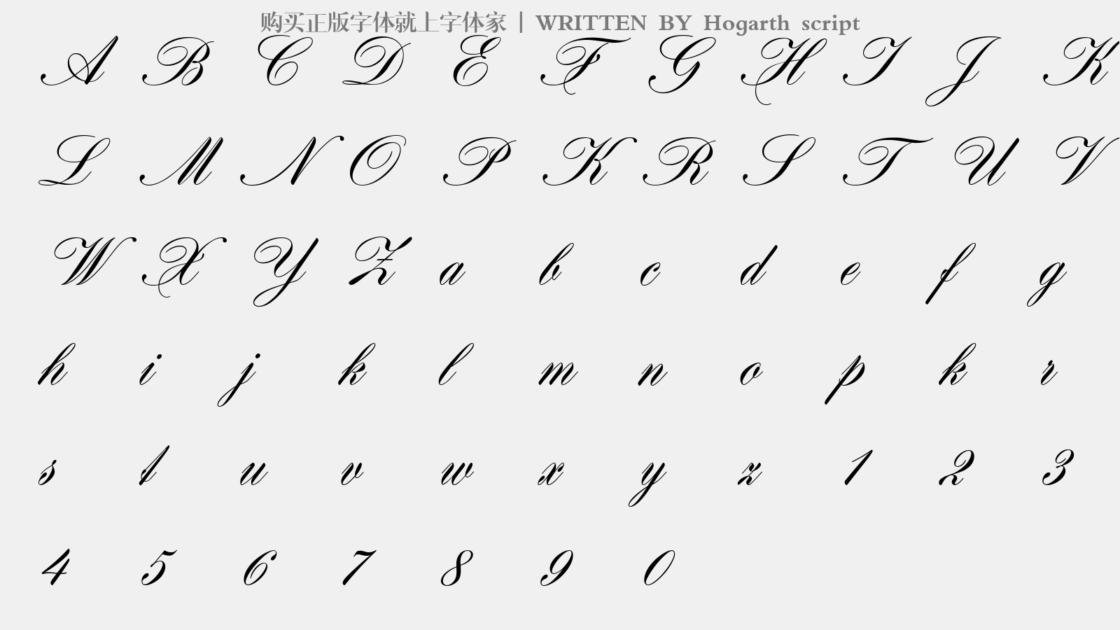 Hogarth script免费字体下载 - 英文字体免费下载尽在字体家
