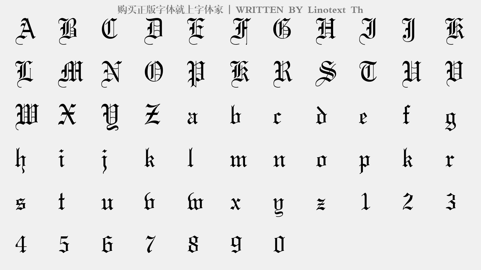 Linotext Th免费字体下载 - 英文字体免费下载尽在字体家