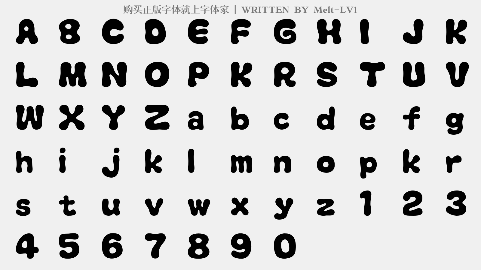 Melt-LV1免费字体下载 - 英文字体免费下载尽在字体家