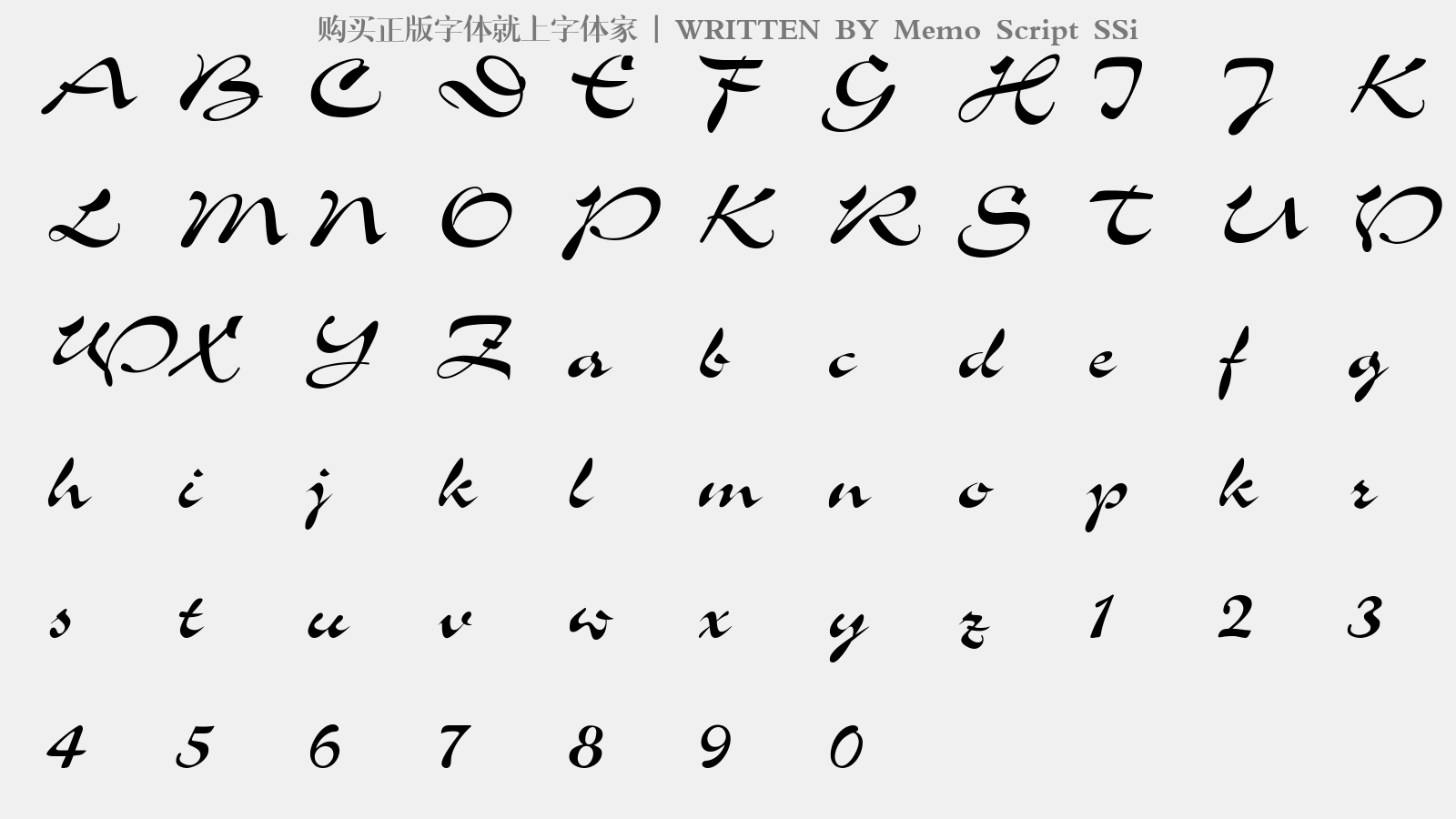 Memo Script SSi免费字体下载 - 英文字体免费下载尽在字体家