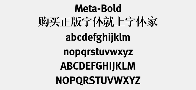 Meta-Bold免费字体下载 - 英文字体免费下载尽在字体家
