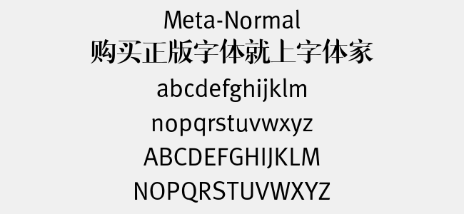 Meta-Normal免费字体下载 - 英文字体免费下载尽在字体家
