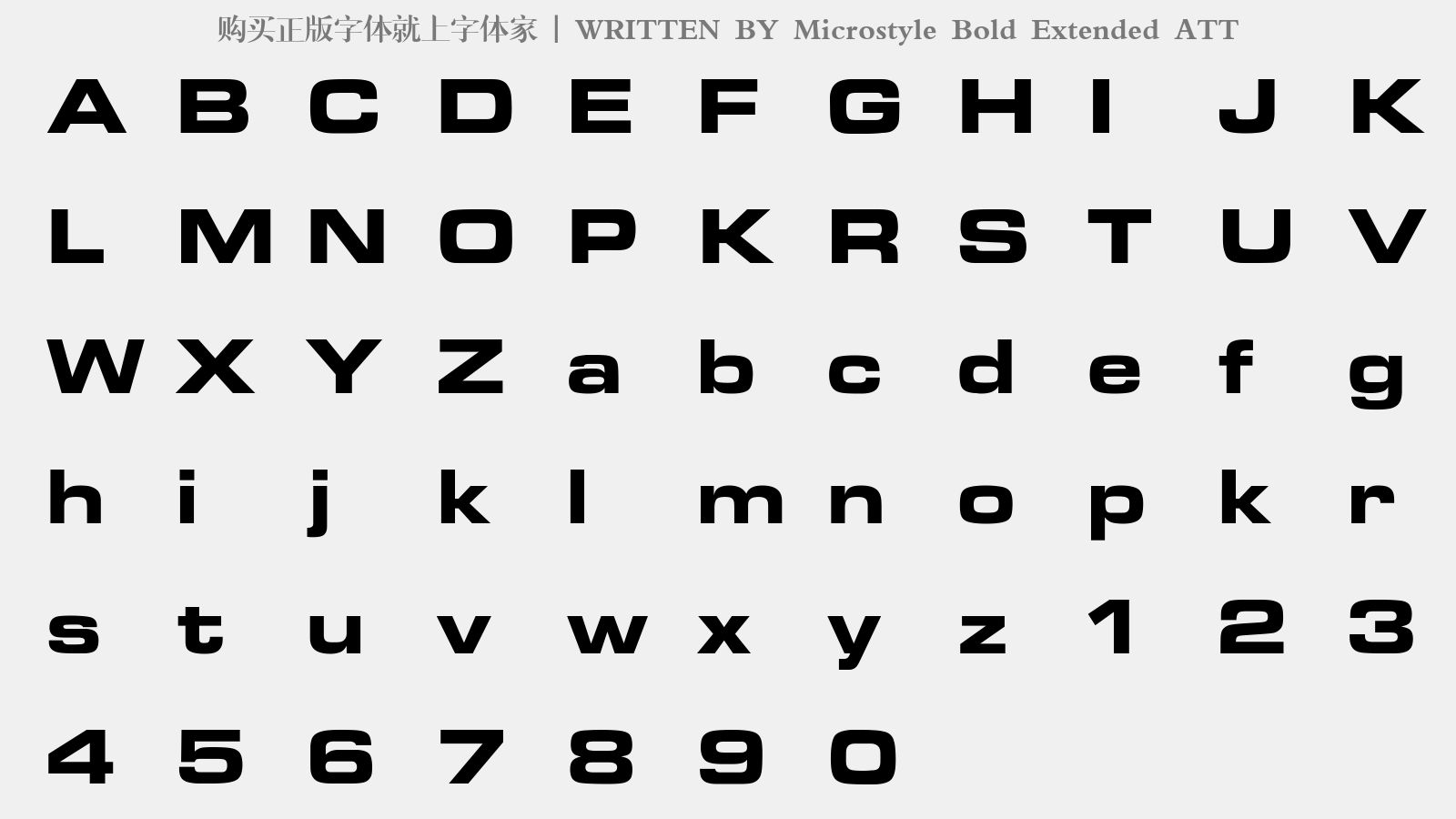 Microstyle Bold Extended ATT免费字体下载 - 英文字体免费下载尽在字体家