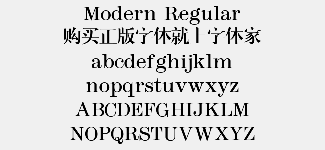 Modern Regular免费字体下载 - 英文字体免费下载尽在字体家