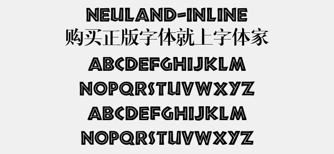 Neuland-Inline免费字体下载 - 英文字体免费下载尽在字体家