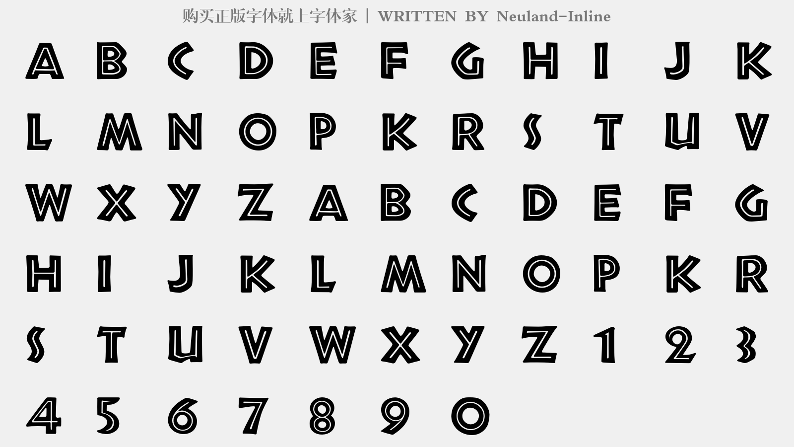 Neuland-Inline免费字体下载 - 英文字体免费下载尽在字体家