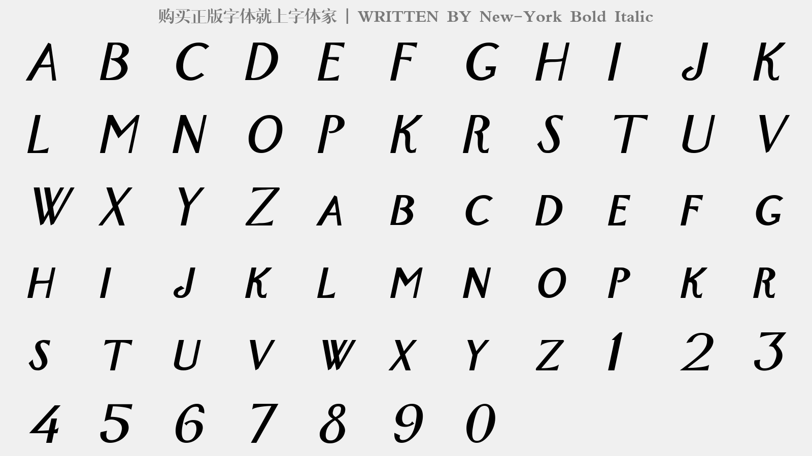 New-York Bold Italic免费字体下载 - 英文字体免费下载尽在字体家