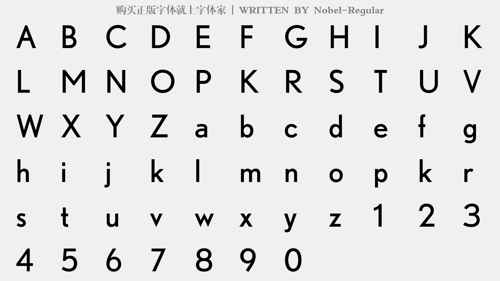 Nobel-Regular免费字体下载 - 英文字体免费下载尽在字体家