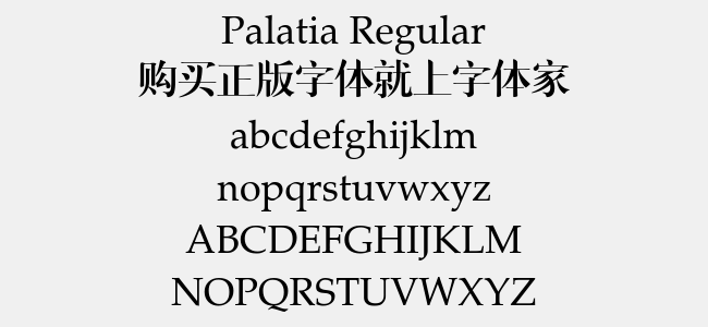 Palatia Regular免费字体下载 - 英文字体免费下载尽在字体家