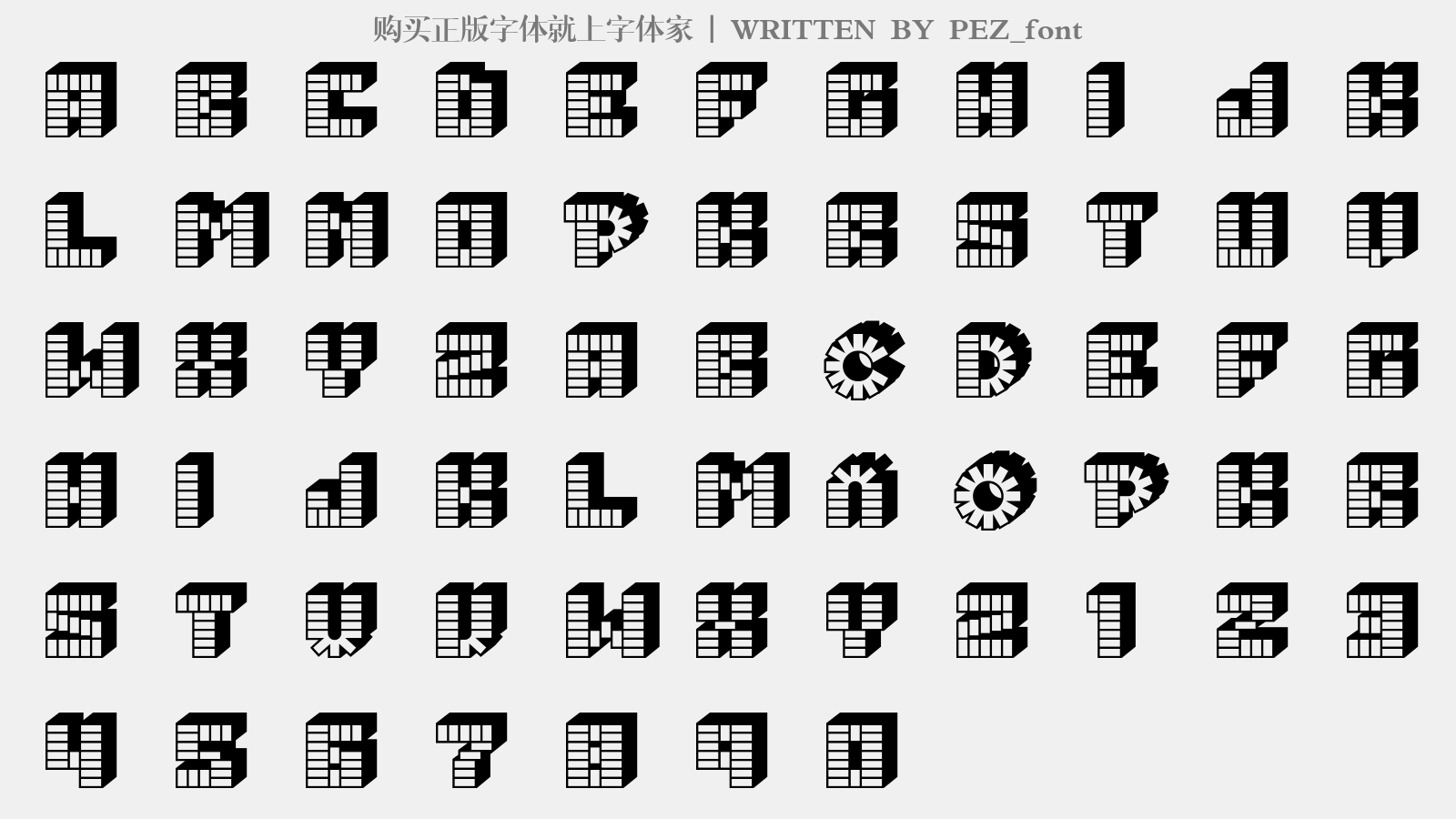 PEZ_font免费字体下载 - 英文字体免费下载尽在字体家