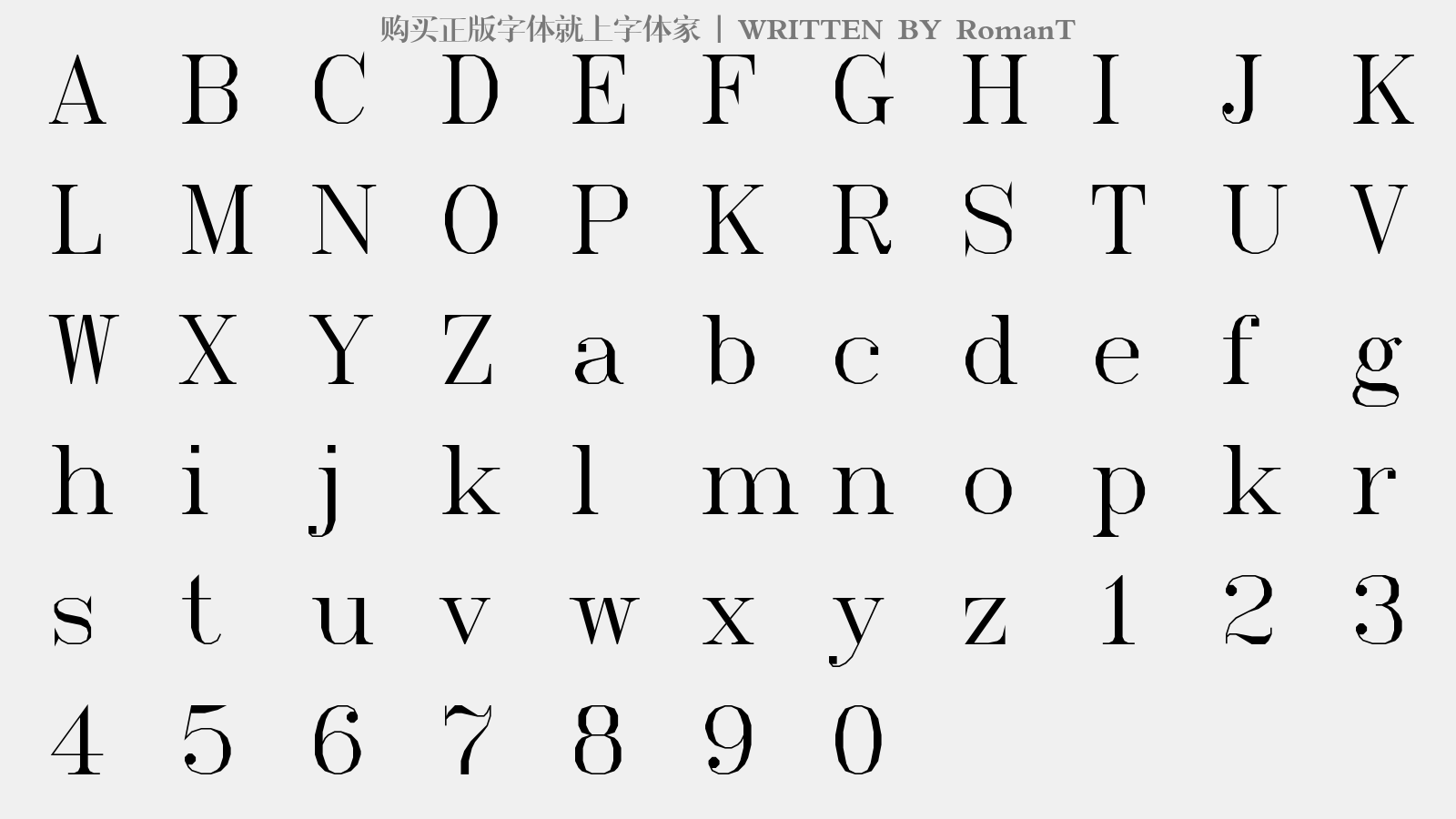 RomanT免费字体下载 - 英文字体免费下载尽在字体家