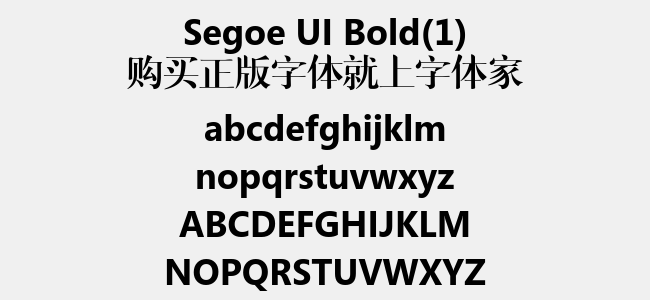 Segoe UI Bold(1)免费字体下载 - 英文字体免费下载尽在字体家