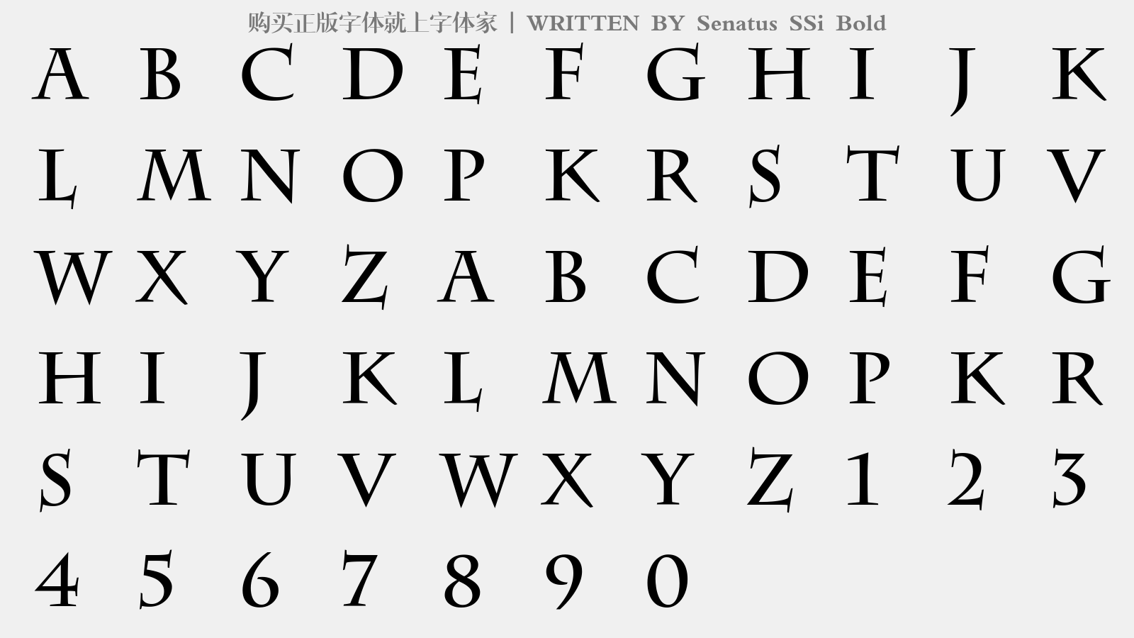 Senatus SSi Bold免费字体下载 - 英文字体免费下载尽在字体家