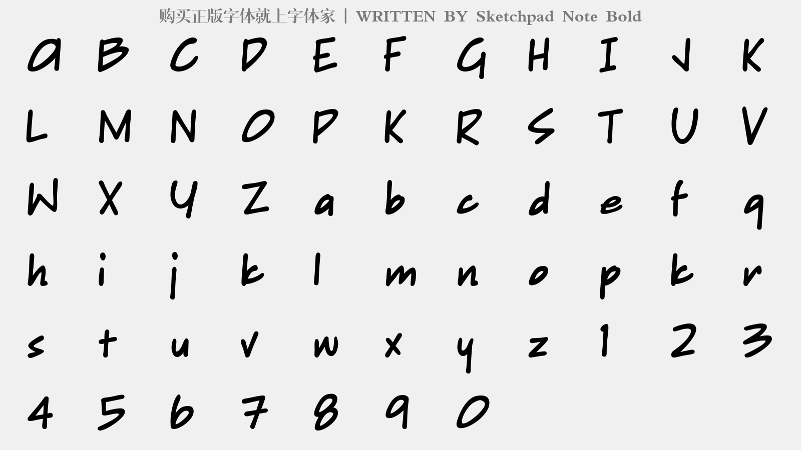 Sketchpad Note Bold免费字体下载 - 英文字体免费下载尽在字体家