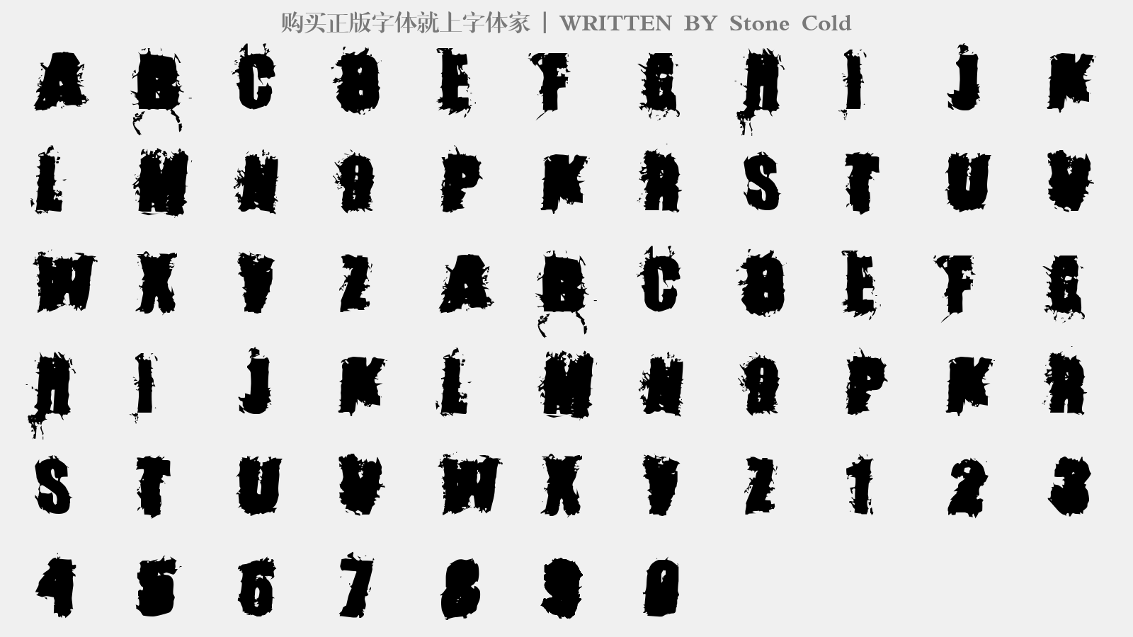 Stone Cold免费字体下载 - 英文字体免费下载尽在字体家