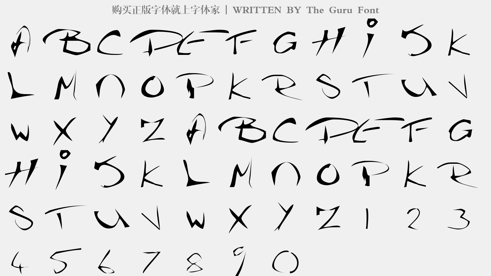 The Guru Font免费字体下载 - 英文字体免费下载尽在字体家