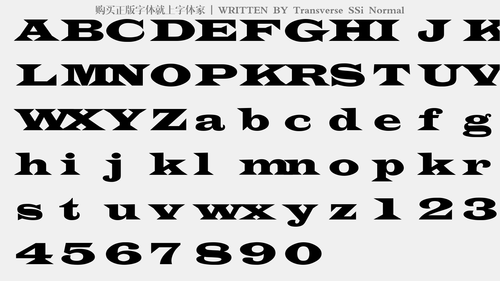 Transverse SSi Normal免费字体下载 - 英文字体免费下载尽在字体家