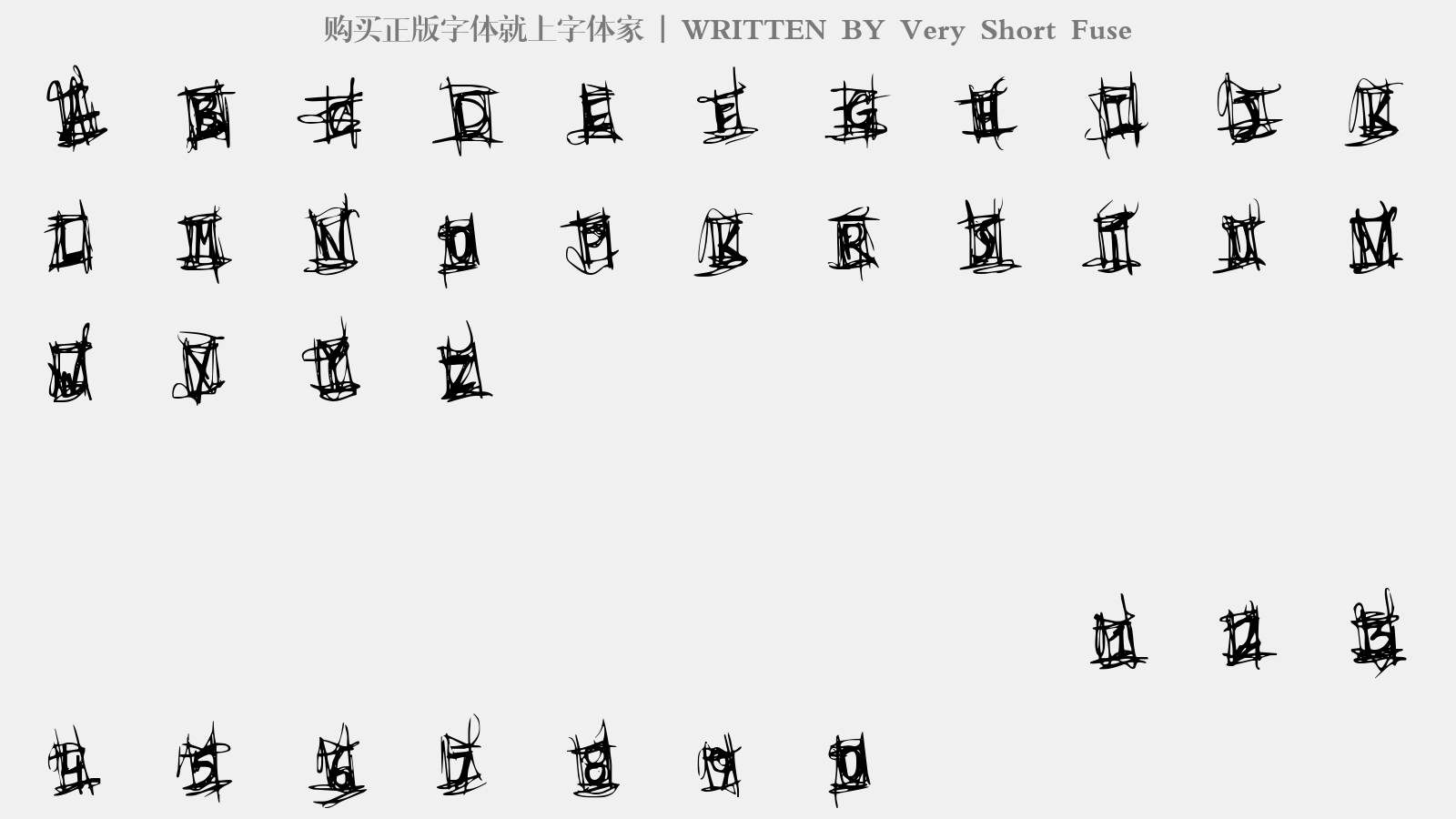 Very Short Fuse免费字体下载 - 英文字体免费下载尽在字体家