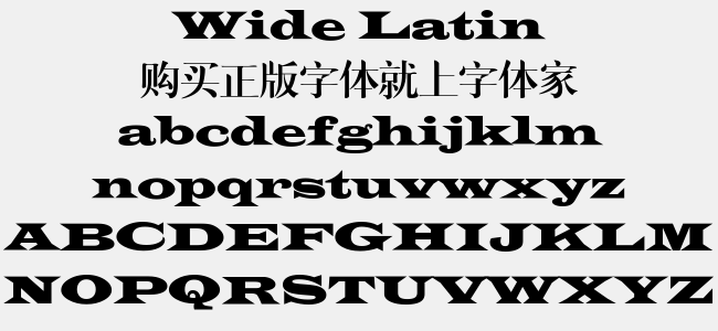 Wide Latin免费字体下载 - 英文字体免费下载尽在字体家