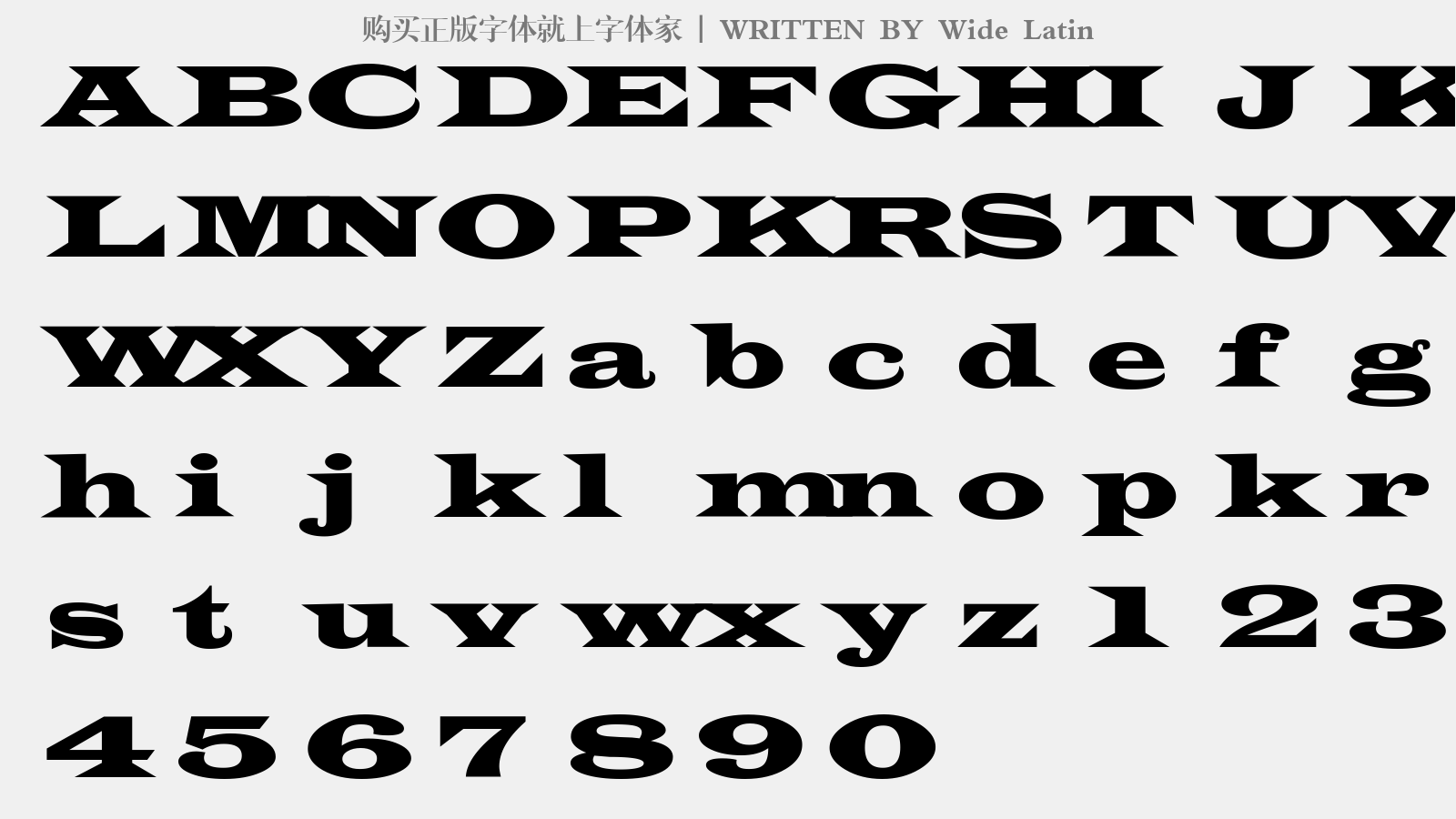 Wide Latin免费字体下载 - 英文字体免费下载尽在字体家
