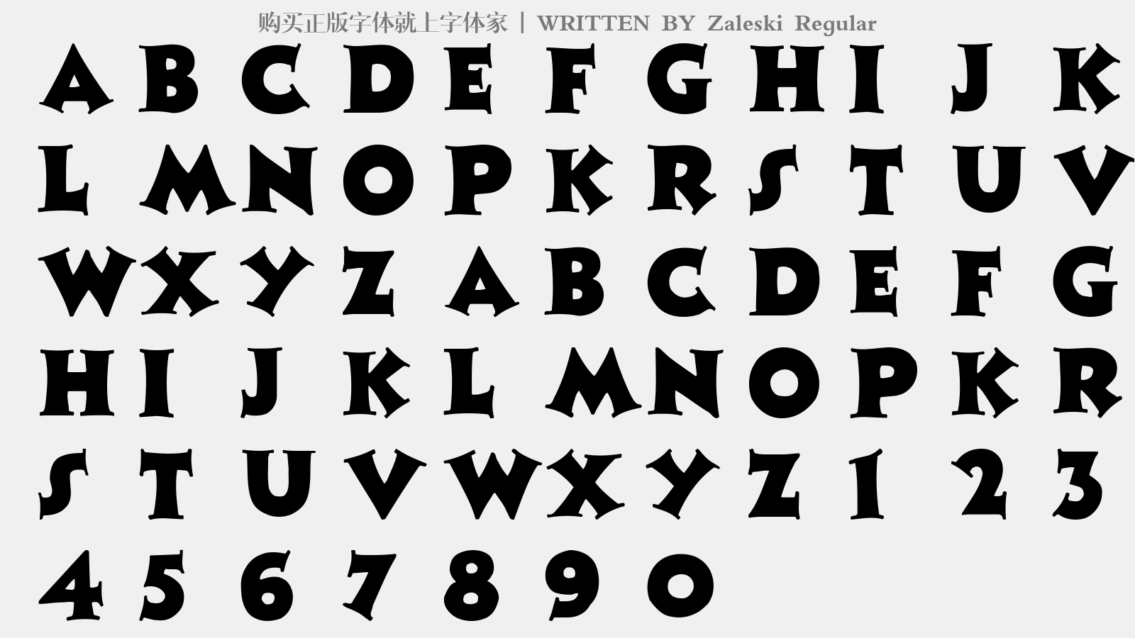 Zaleski Regular免费字体下载 - 英文字体免费下载尽在字体家