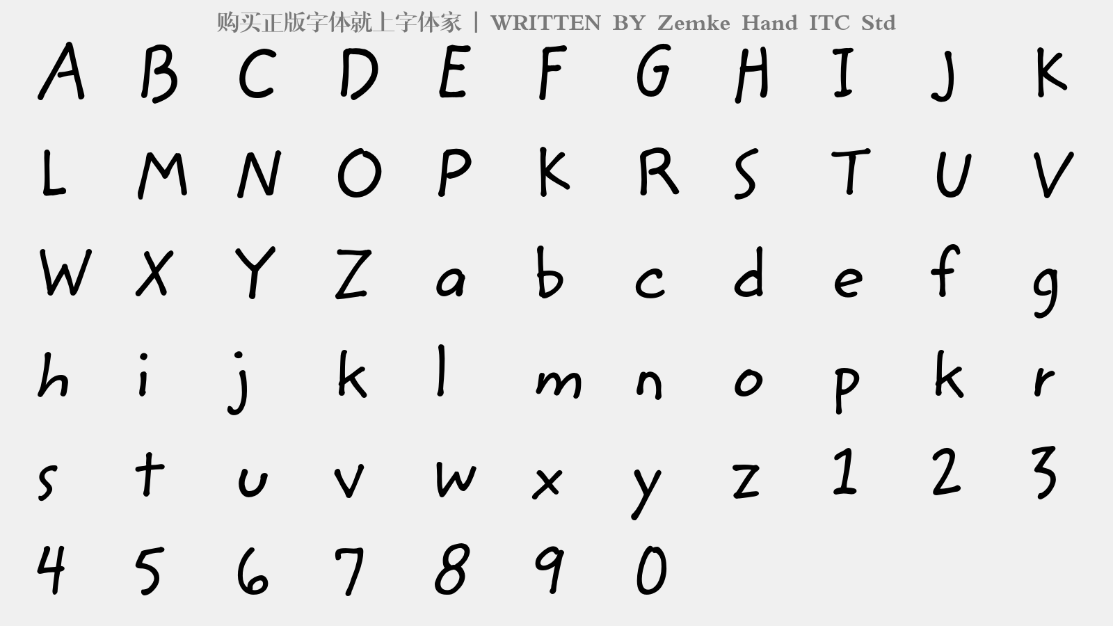 Zemke Hand ITC Std免费字体下载 - 英文字体免费下载尽在字体家