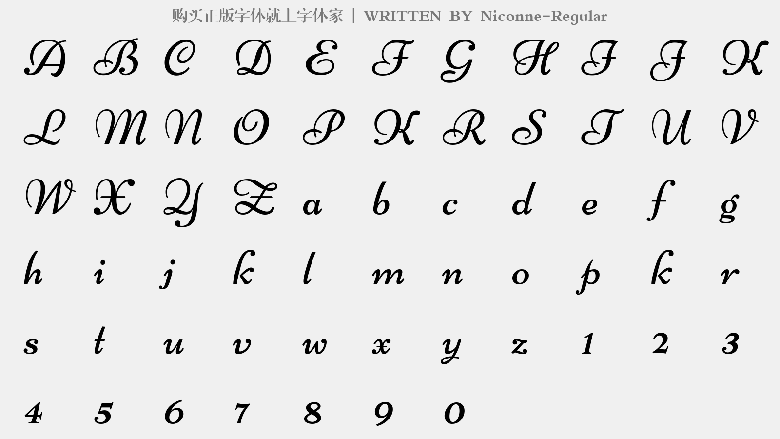 Niconne-Regular免费字体下载 - 英文字体免费下载尽在字体家