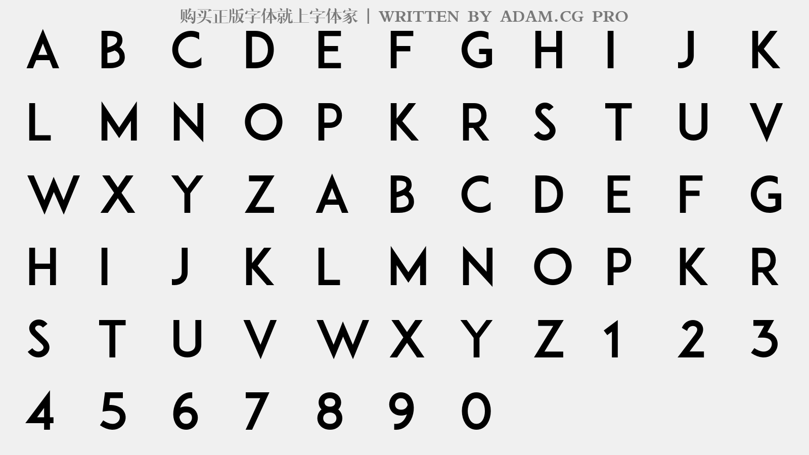 ADAM.CG PRO免费字体下载 - 英文字体免费下载尽在字体家