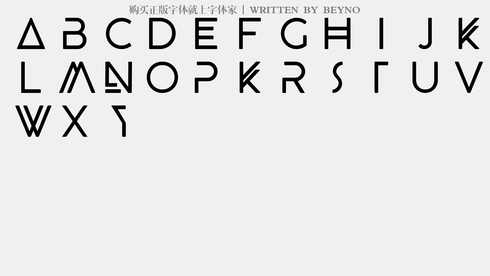 BEYNO免费字体下载 - 英文字体免费下载尽在字体家