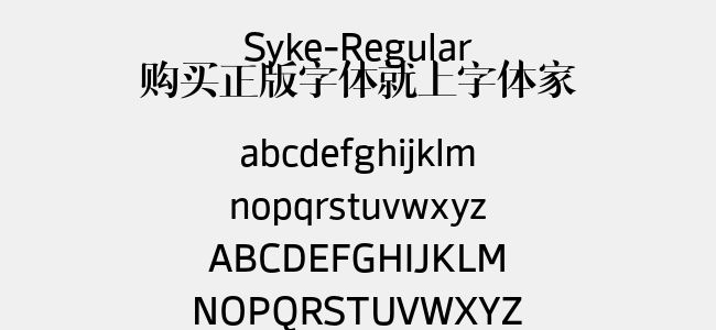 Syke-Regular免费字体下载 - 英文字体免费下载尽在字体家