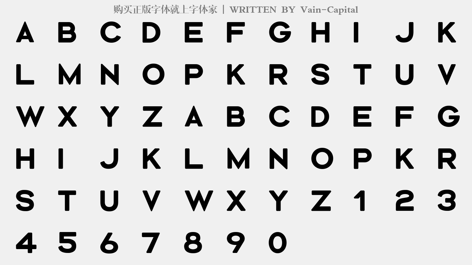 Vain-Capital免费字体下载 - 英文字体免费下载尽在字体家