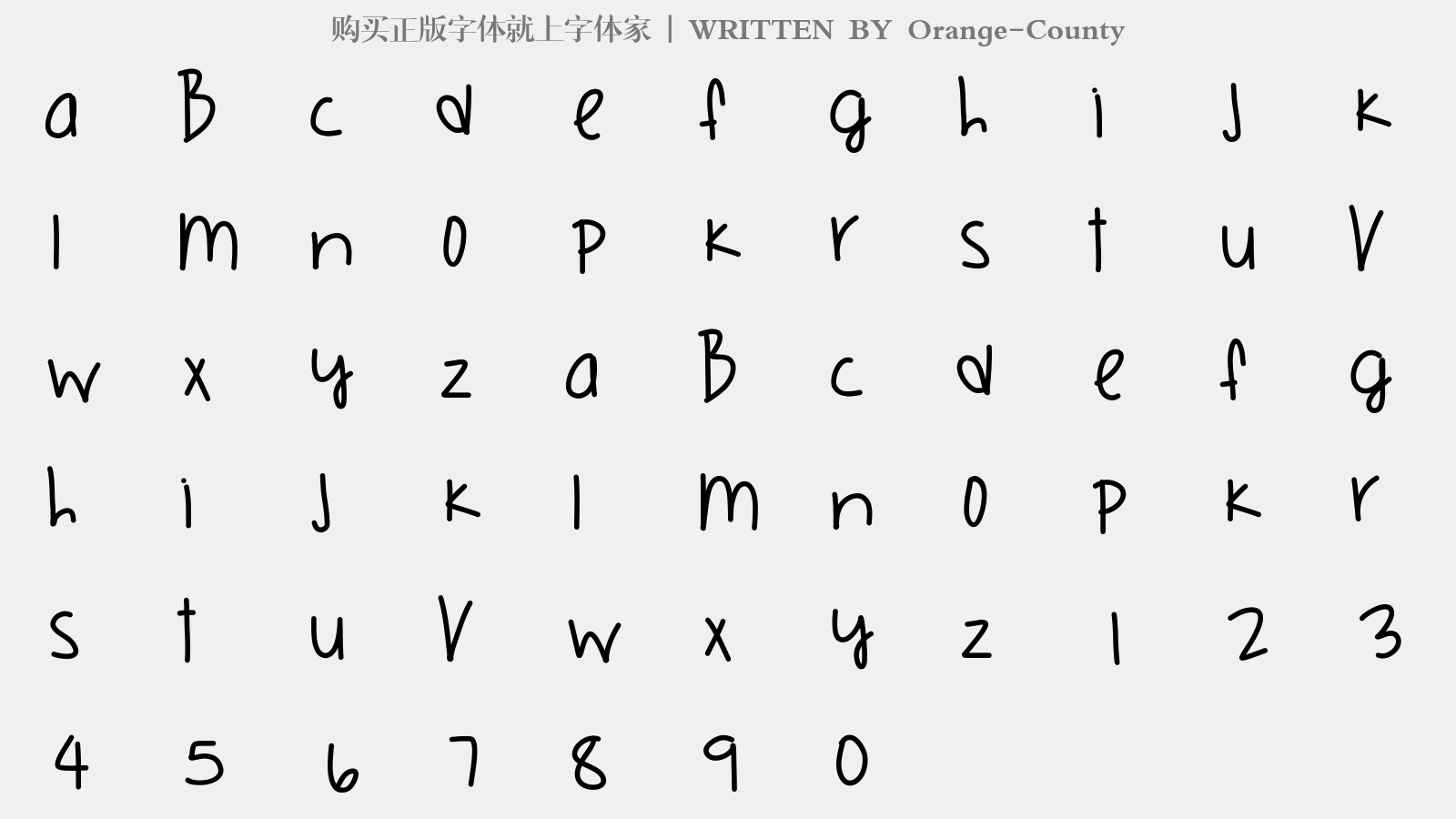 Orange-County免费字体下载 - 英文字体免费下载尽在字体家