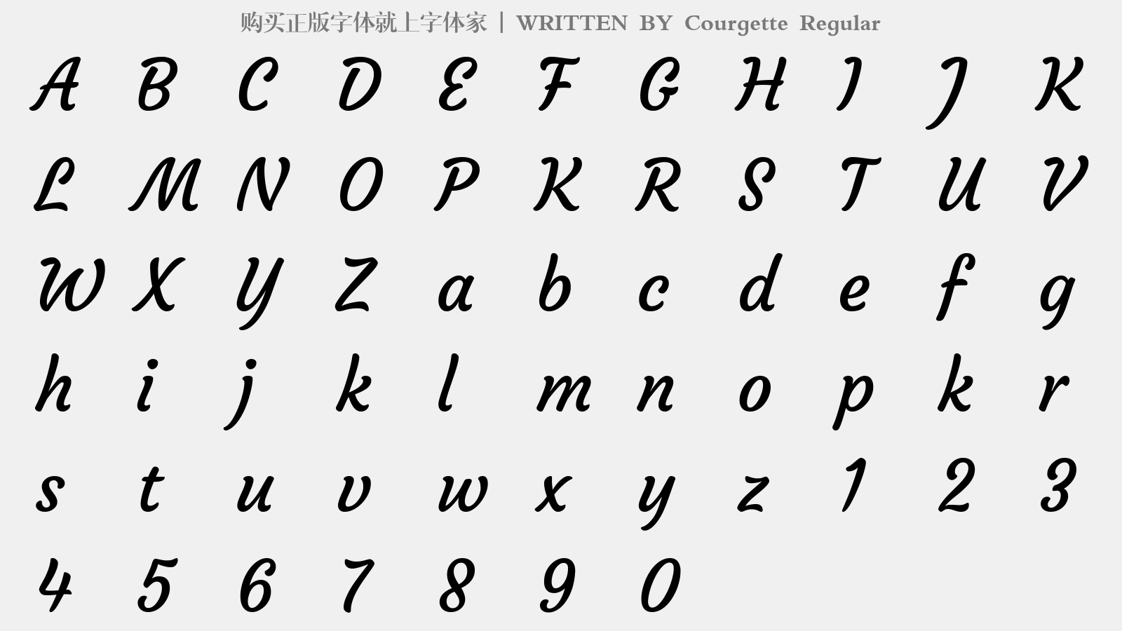 Courgette Regular免费字体下载 - 英文字体免费下载尽在字体家