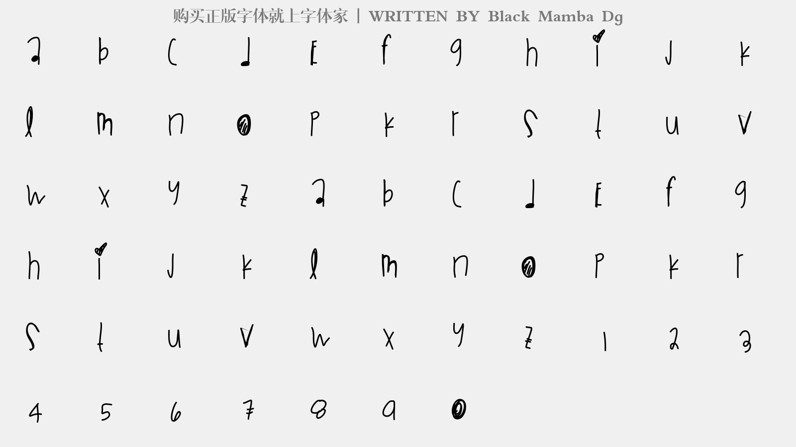 Black Mamba Dg免费字体下载 - 英文字体免费下载尽在字体家