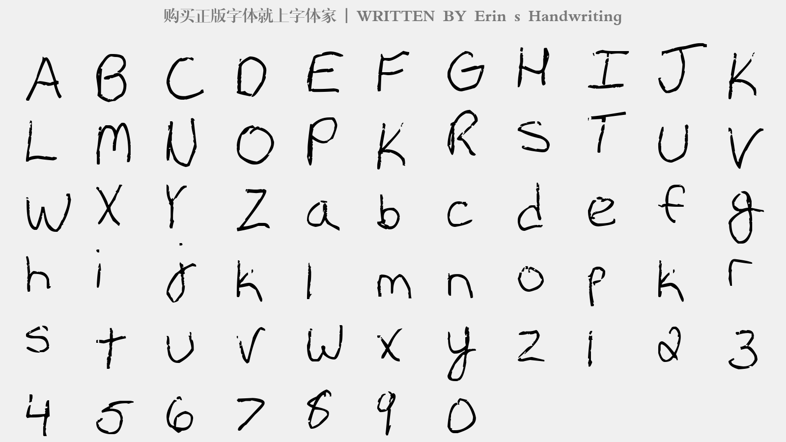 Erin s Handwriting免费字体下载 - 英文字体免费下载尽在字体家