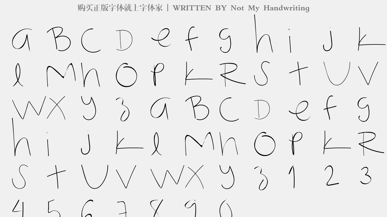 Not My Handwriting免费字体下载 - 英文字体免费下载尽在字体家