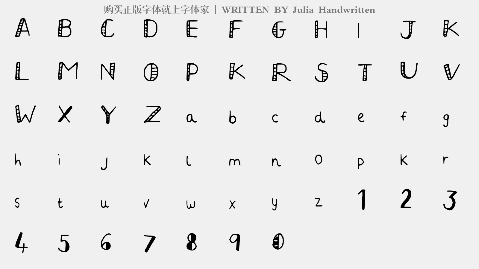 Julia Handwritten免费字体下载 - 英文字体免费下载尽在字体家