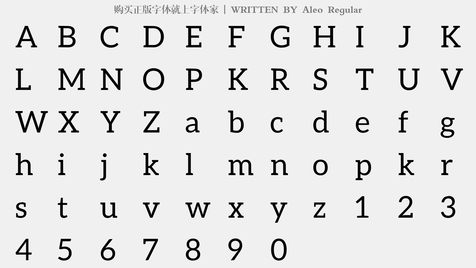 Aleo Regular免费字体下载 - 英文字体免费下载尽在字体家