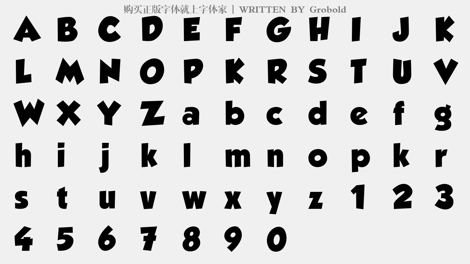 Grobold免费字体下载 - 英文字体免费下载尽在字体家