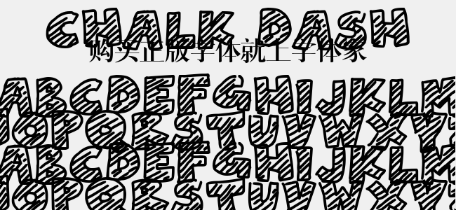Chalk Dash免费字体下载 - 英文字体免费下载尽在字体家