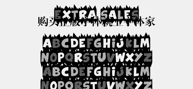 Extra Sales免费字体下载 - 英文字体免费下载尽在字体家