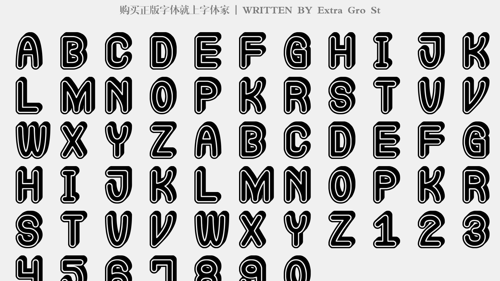 Extra Gro St免费字体下载 - 英文字体免费下载尽在字体家