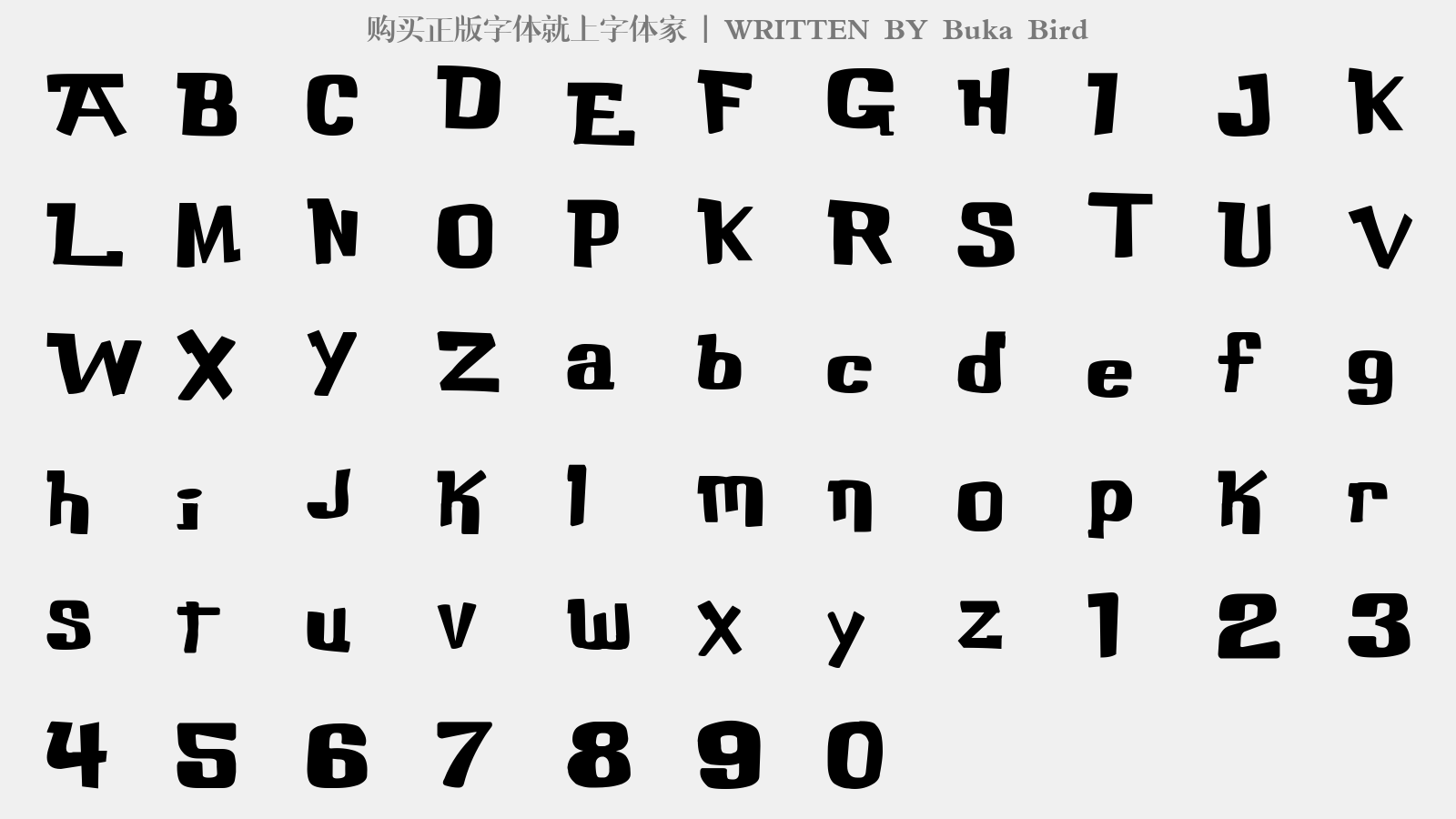 Buka Bird免费字体下载 - 英文字体免费下载尽在字体家