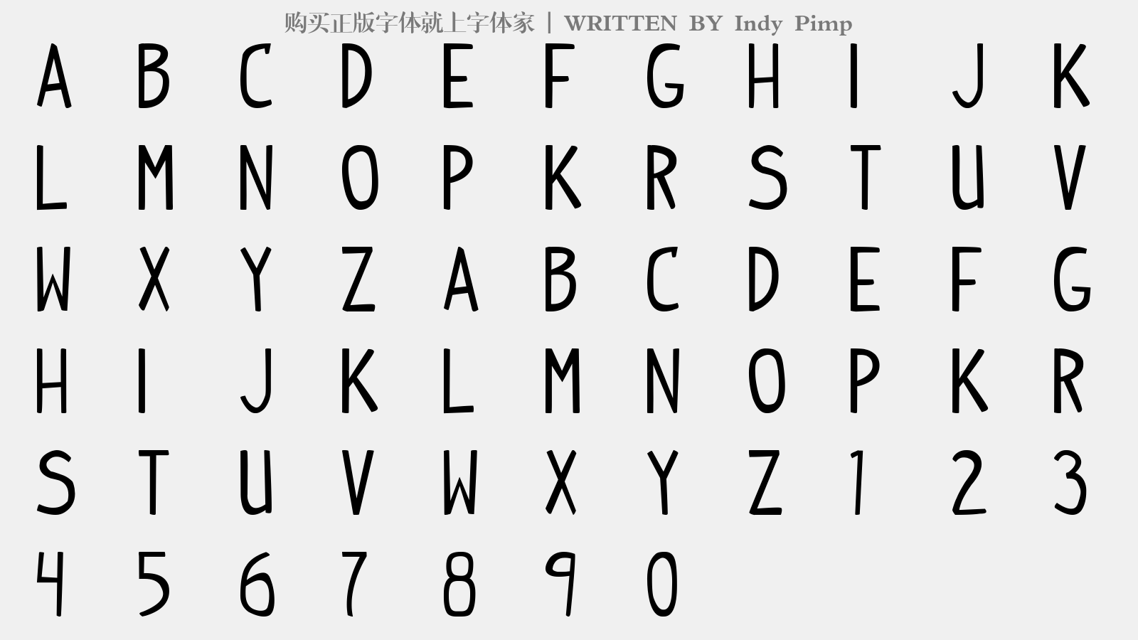 Indy Pimp免费字体下载 - 英文字体免费下载尽在字体家
