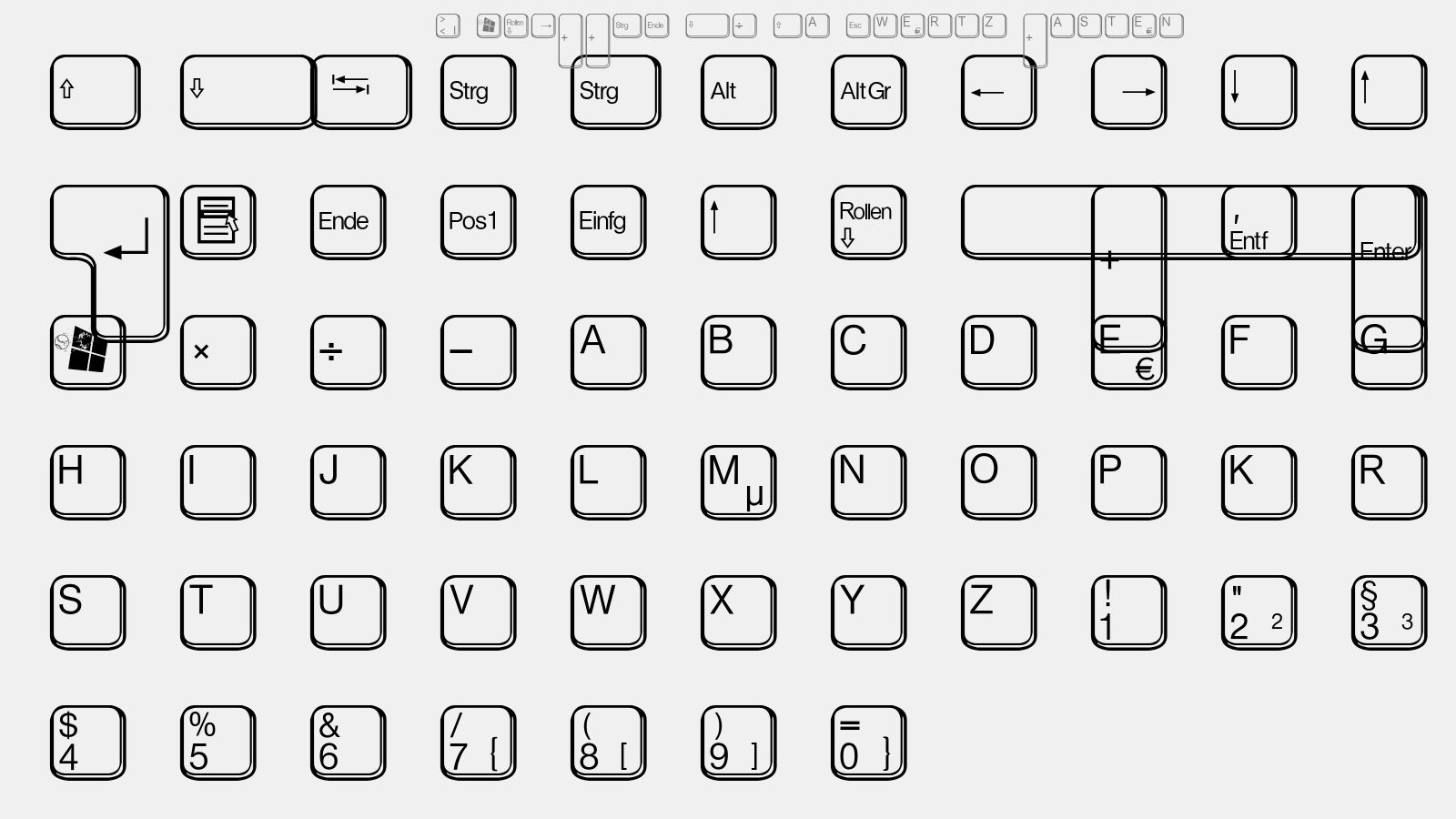 Aa Qwertz Tasten免费字体下载 - 英文字体免费下载尽在字体家