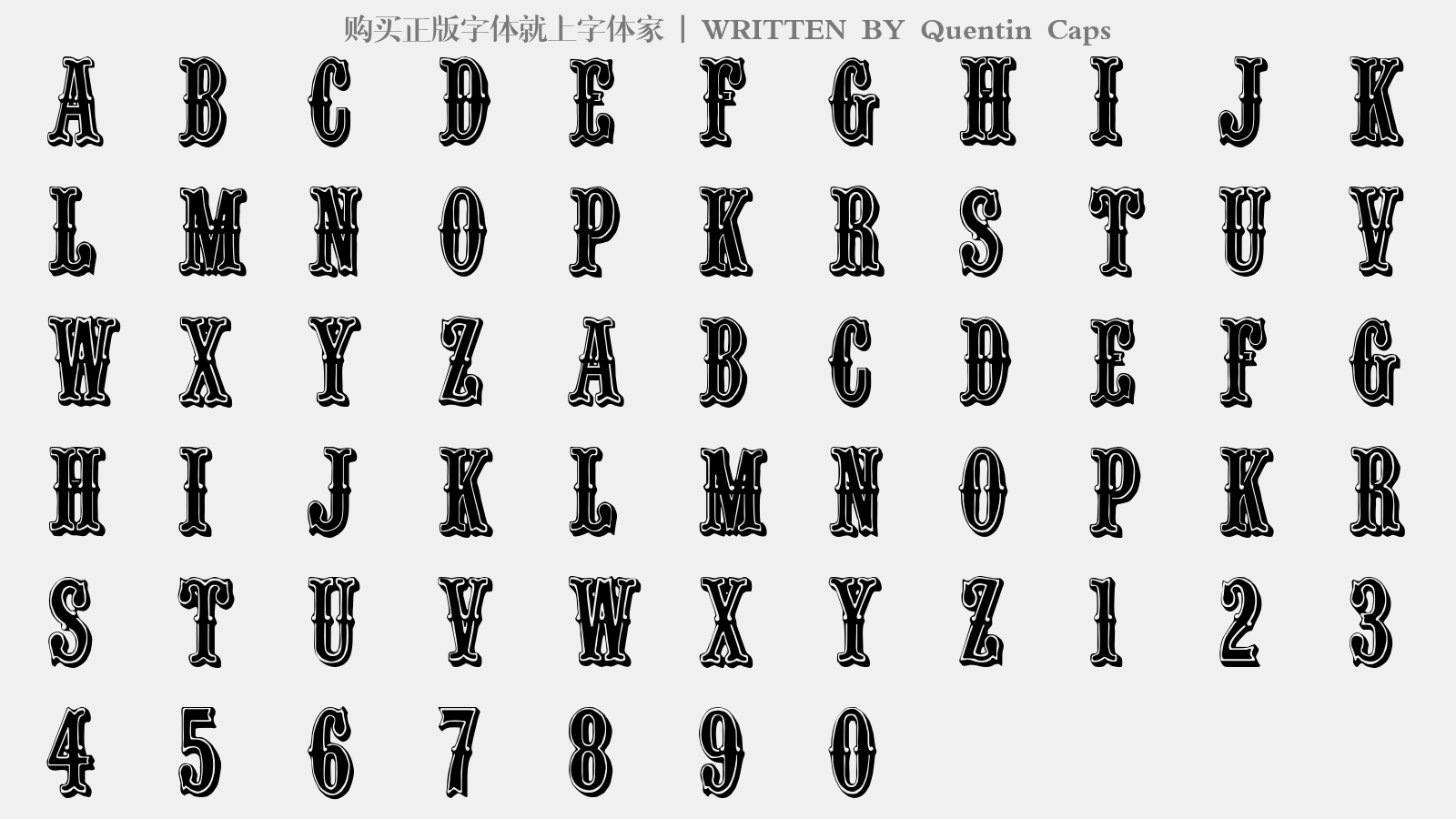Quentin Caps免费字体下载 - 英文字体免费下载尽在字体家