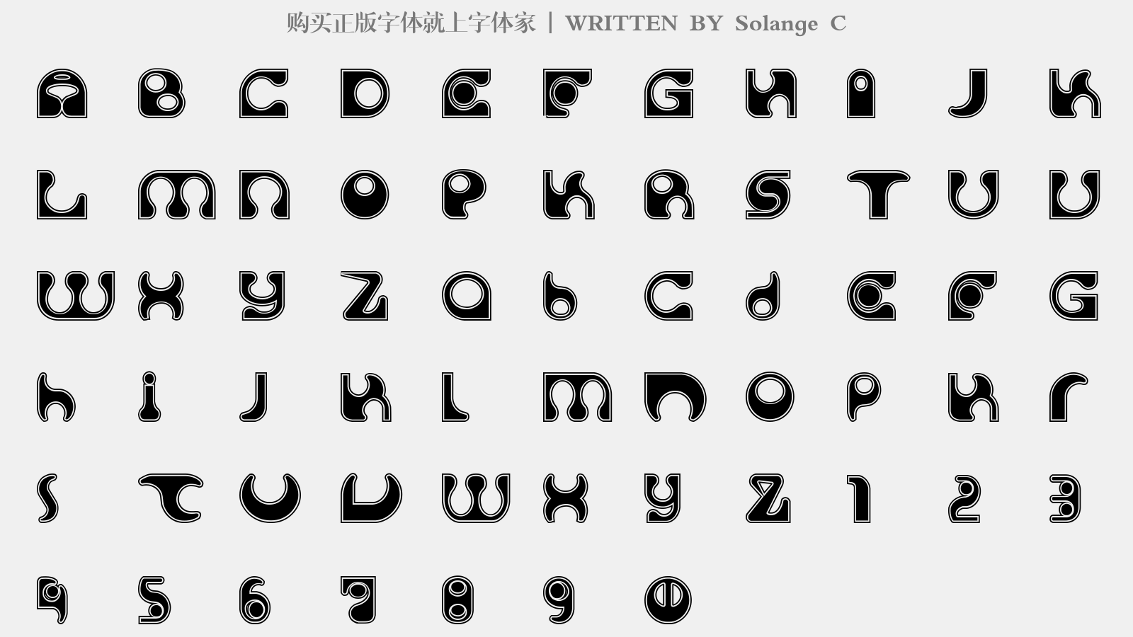 Solange C免费字体下载 - 英文字体免费下载尽在字体家