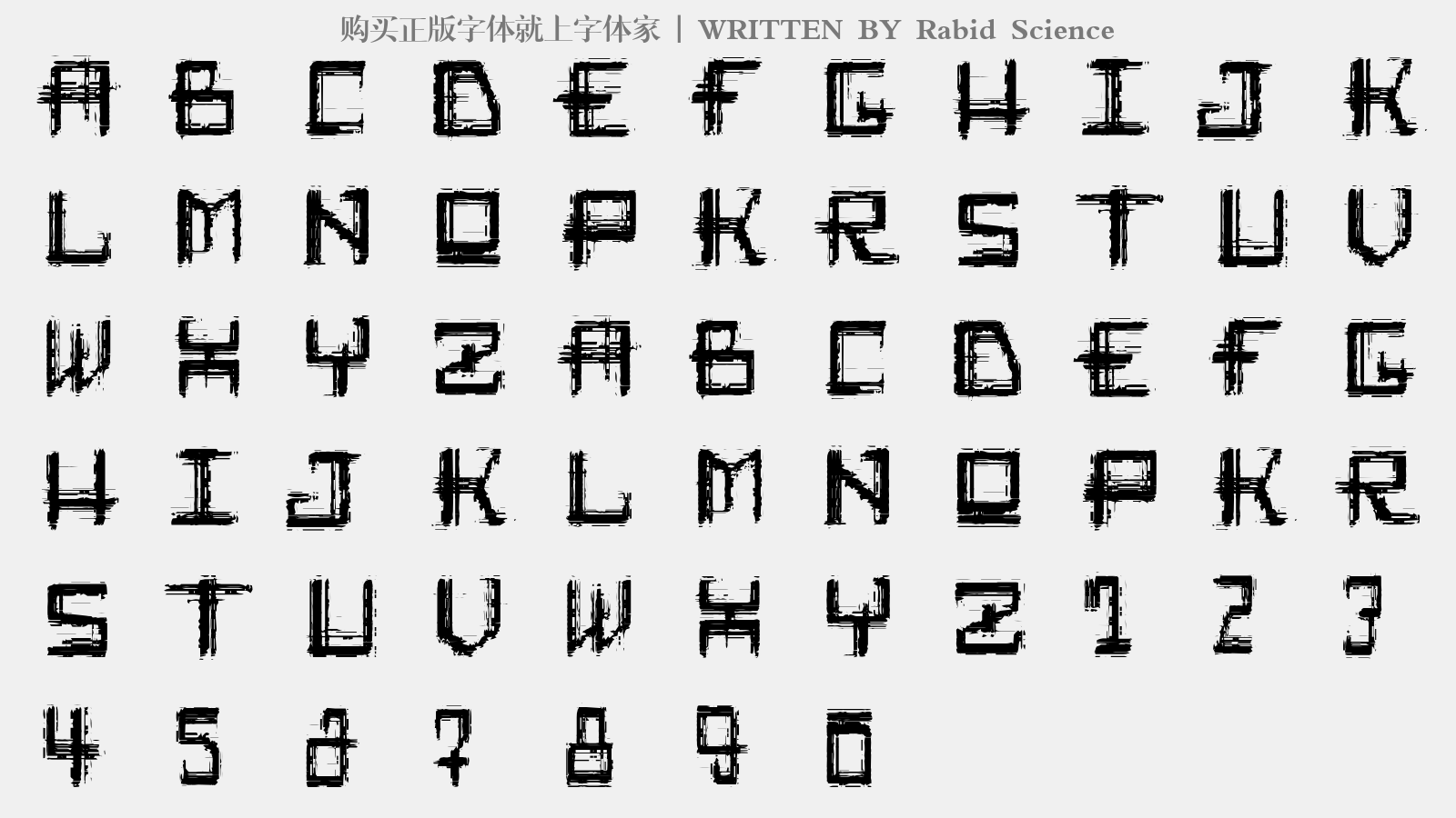 Rabid Science免费字体下载 - 英文字体免费下载尽在字体家